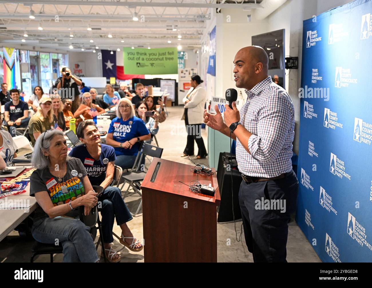 Austin Texas USA, October 18 2024: Texas Democratic Congressman COLIN ...