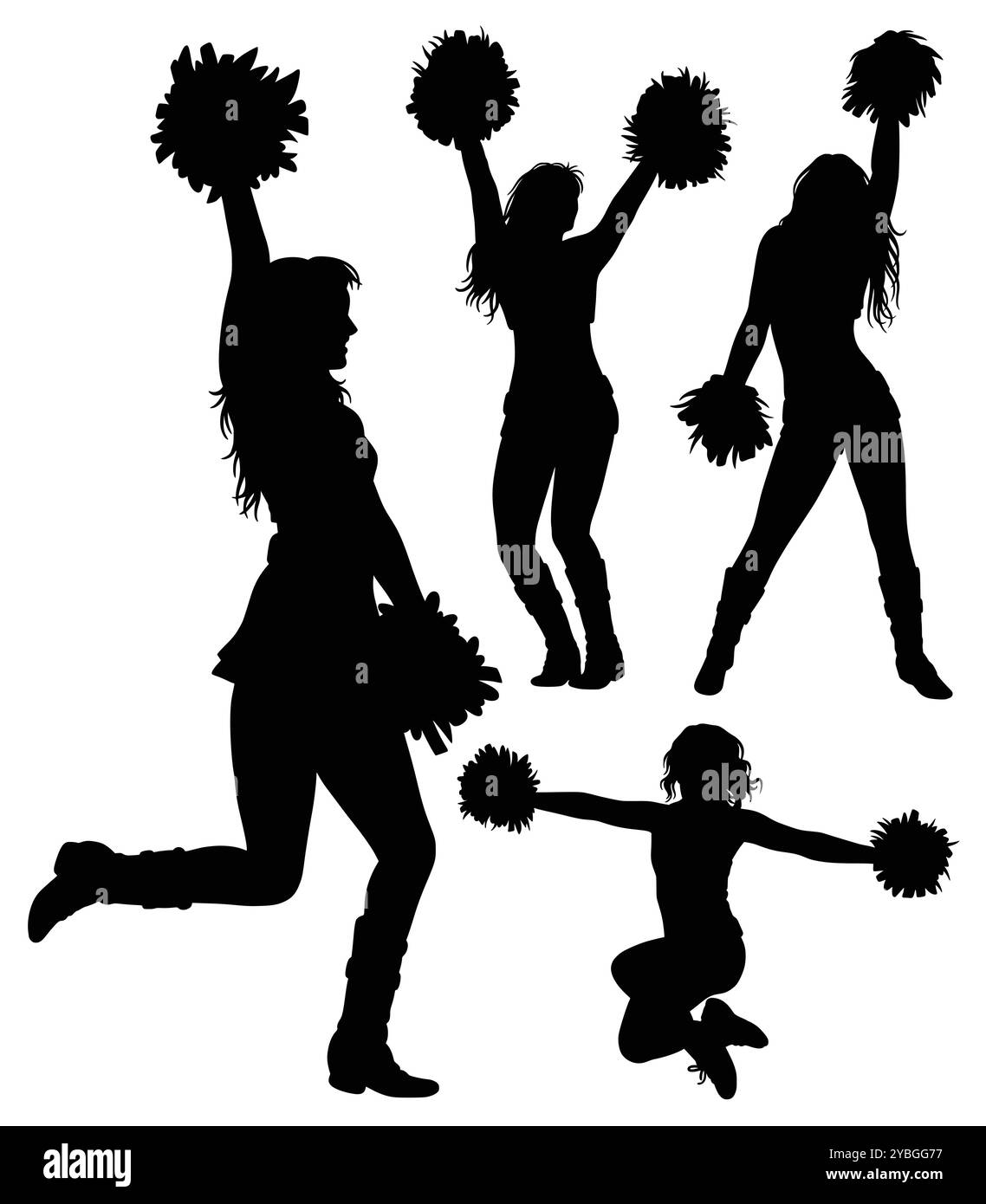 Cheerleader illustration hi-res stock photography and images - Alamy