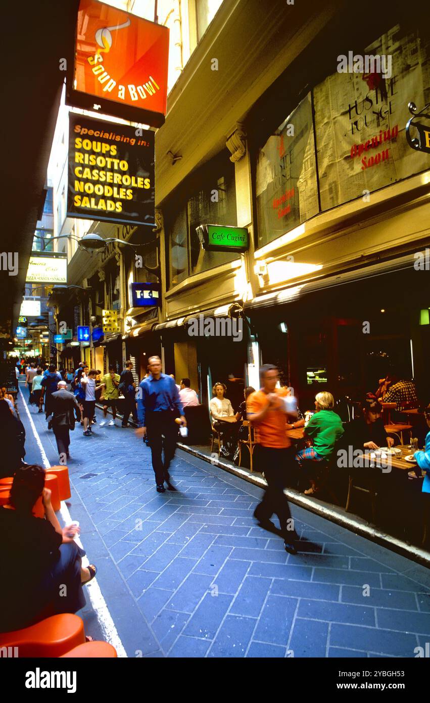 Little Burke Street, Melbourne, Australia Stock Photo - Alamy