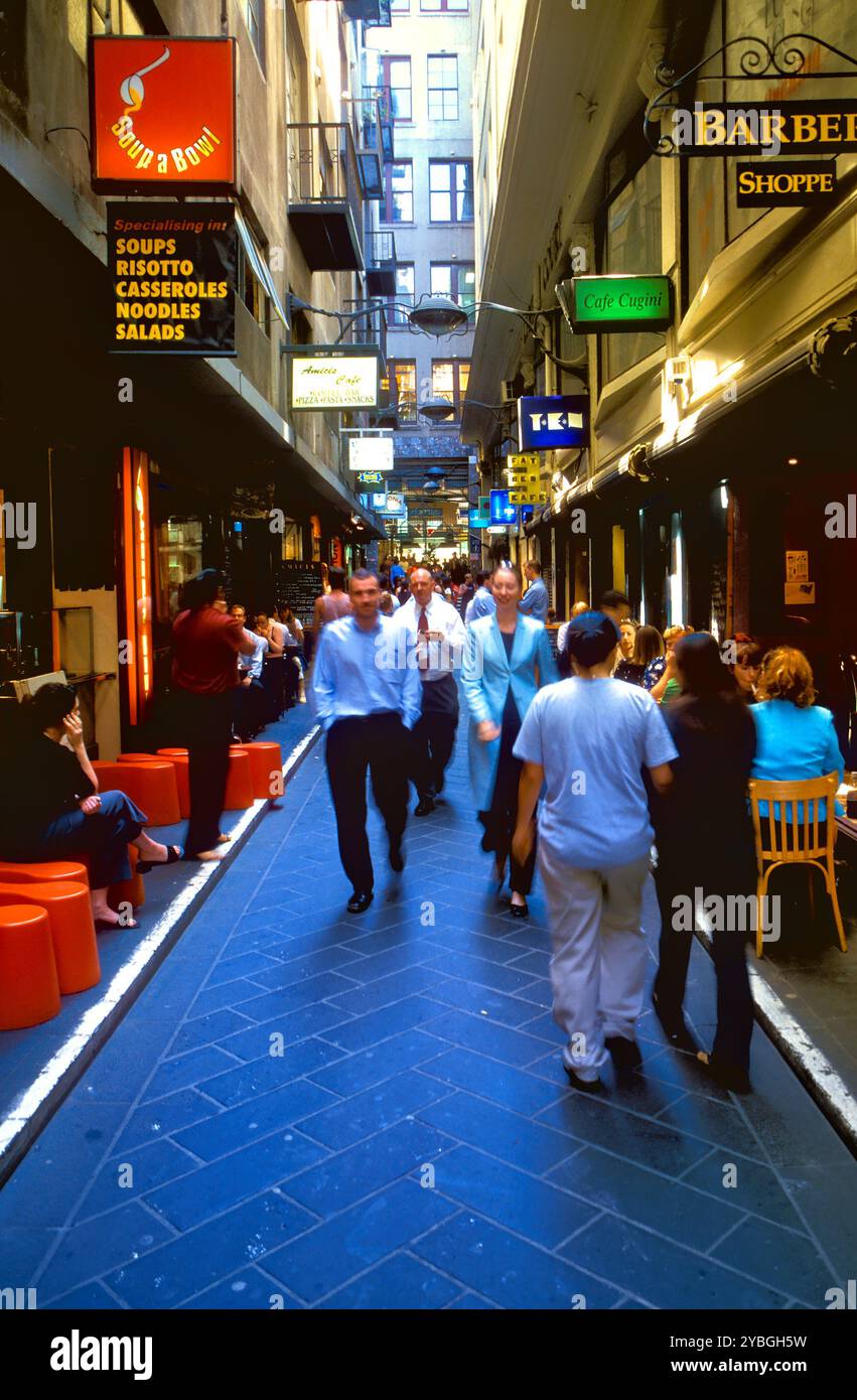 Little Burke Street, Melbourne, Australia Stock Photo - Alamy