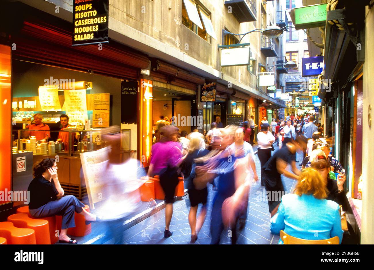 Little Burke Street, Melbourne, Australia Stock Photo - Alamy