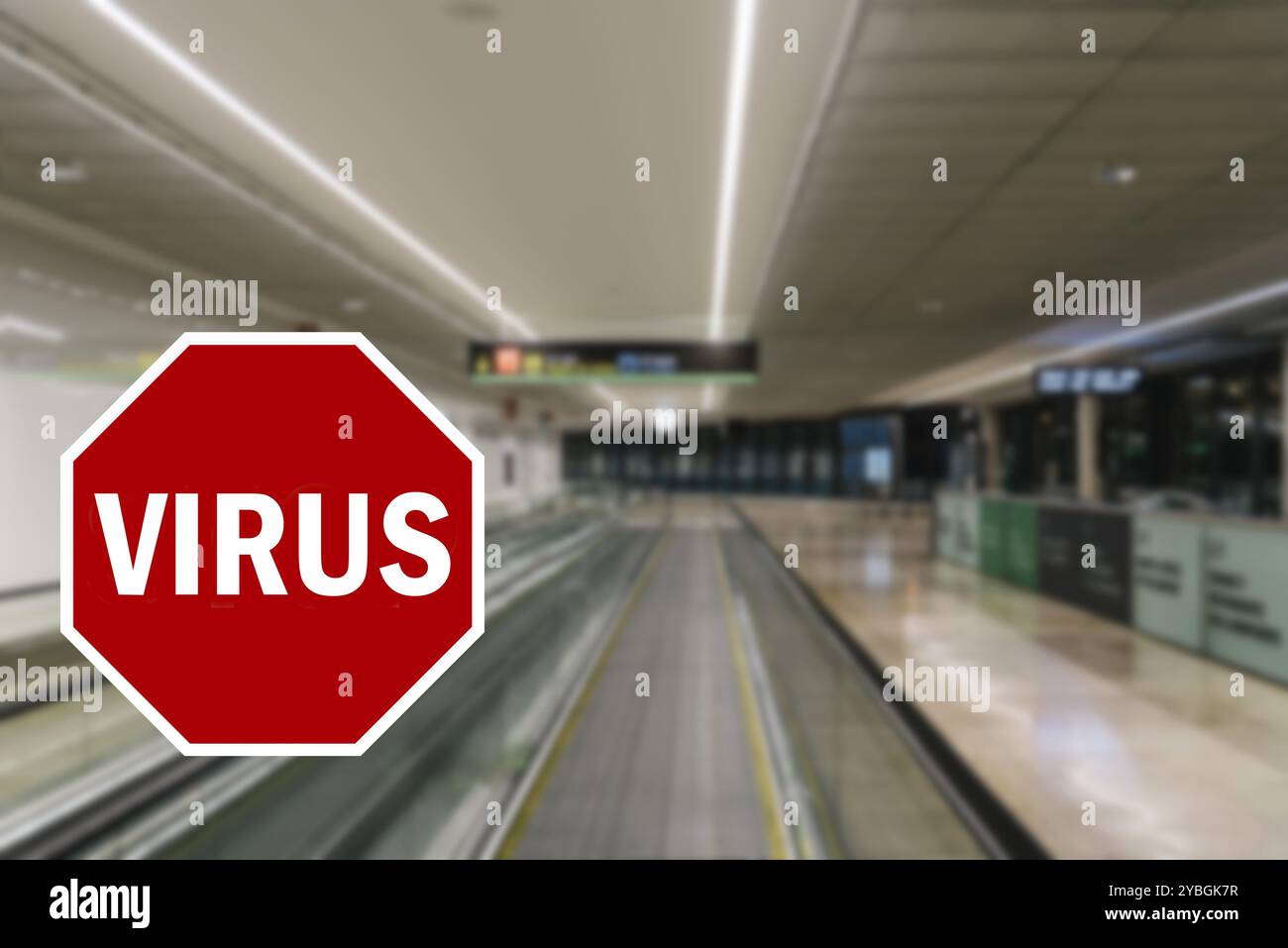 Wuhan coronavirus pandemic concept with STOP sign with the word virus ...