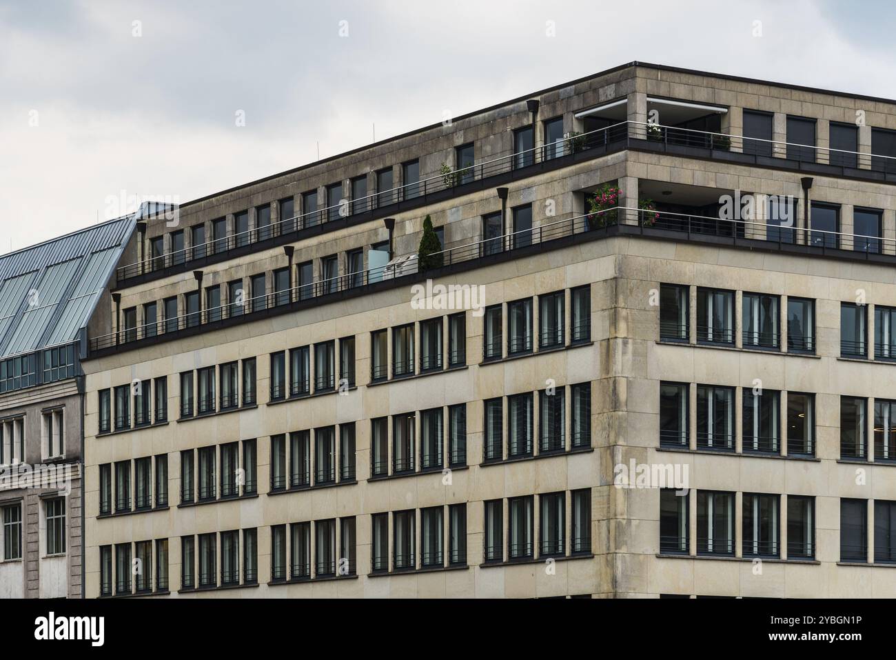 Residential and Office Buildings in Berlin Mitte, Germany, Europe Stock ...