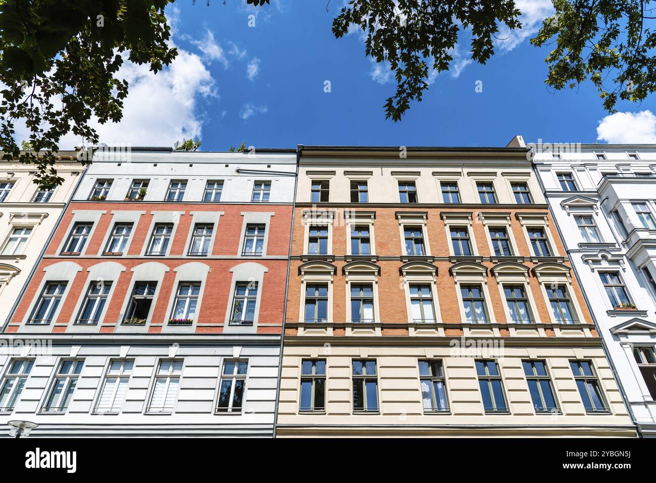 Traditional buildings in Scheunenviertel quarter, in Berlin Mitte. It ...