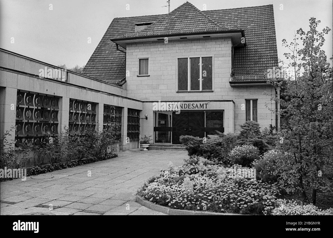 Germany, Berlin, 25 September 1991, former Stasi building in ...