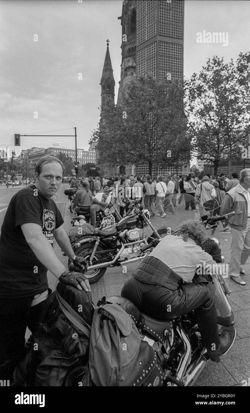 Memorial motorbikes Black and White Stock Photos & Images - Alamy