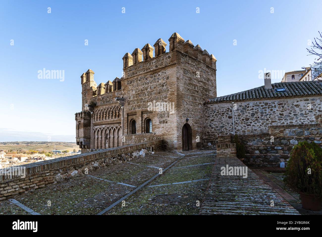 Puerta del Sol, Gate of the Sun. It is a city gate of Toledo, Spain ...
