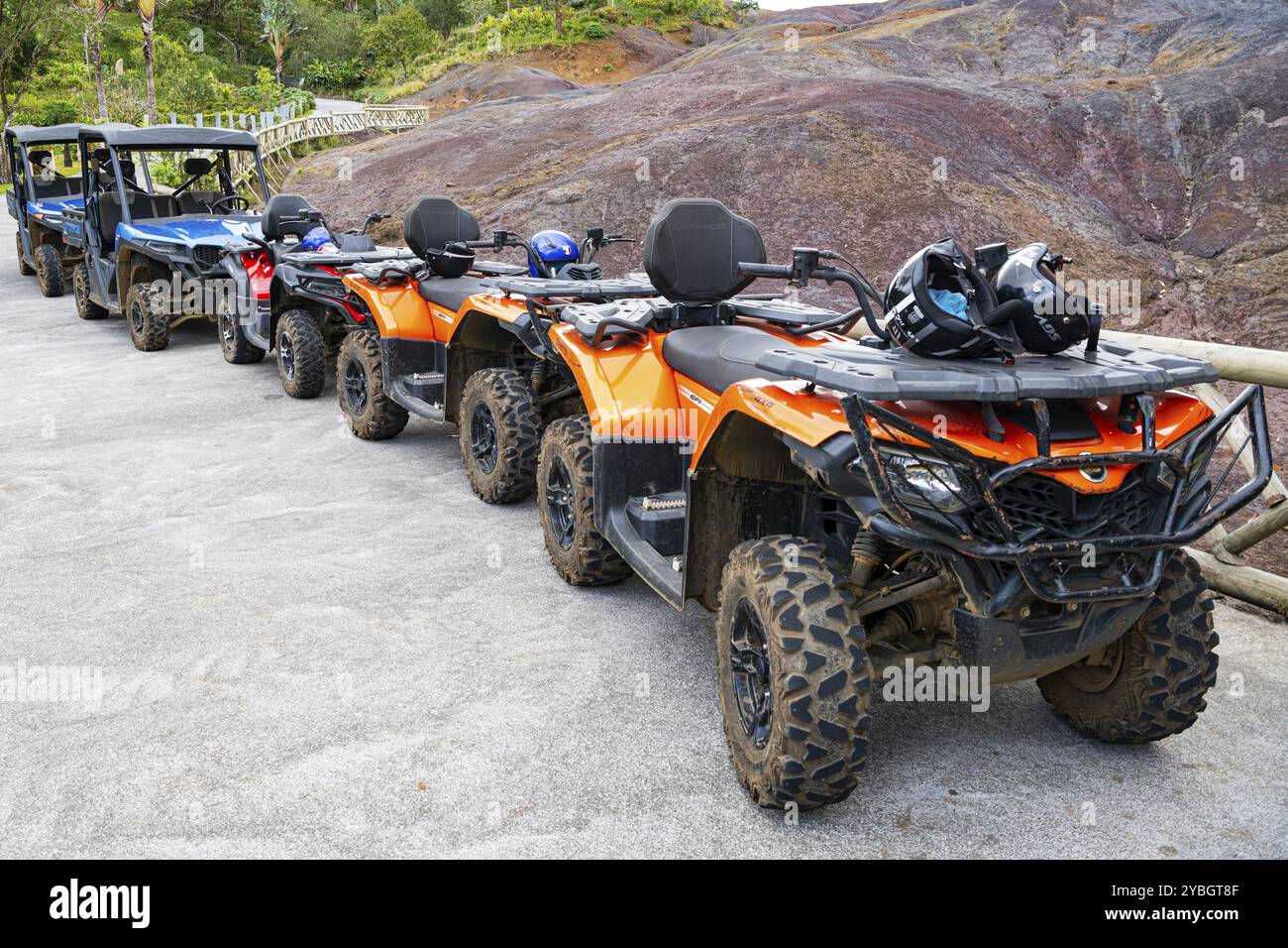 Quads for excursions, 23 coloured earth nature park, 23 coloured earth ...