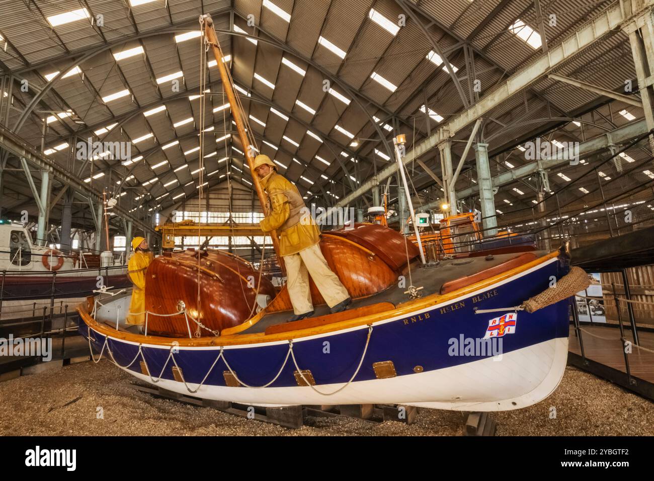 England, Kent, Chatham, The Historic Dockyard, RNLI Lifeboat Museum ...