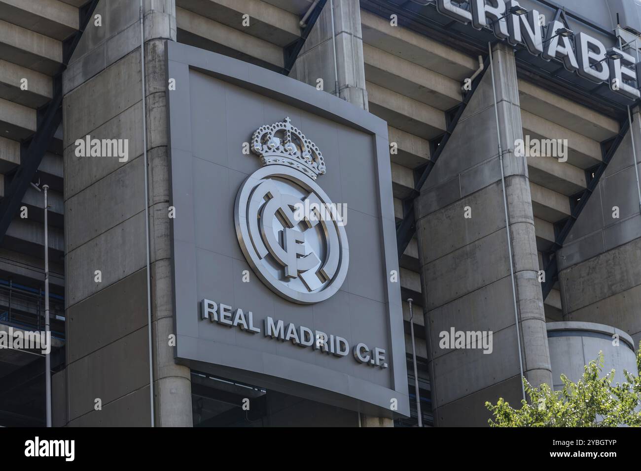 Madrid, Spain, September 14, 2016: Santiago Bernabeu Stadium. It is the ...