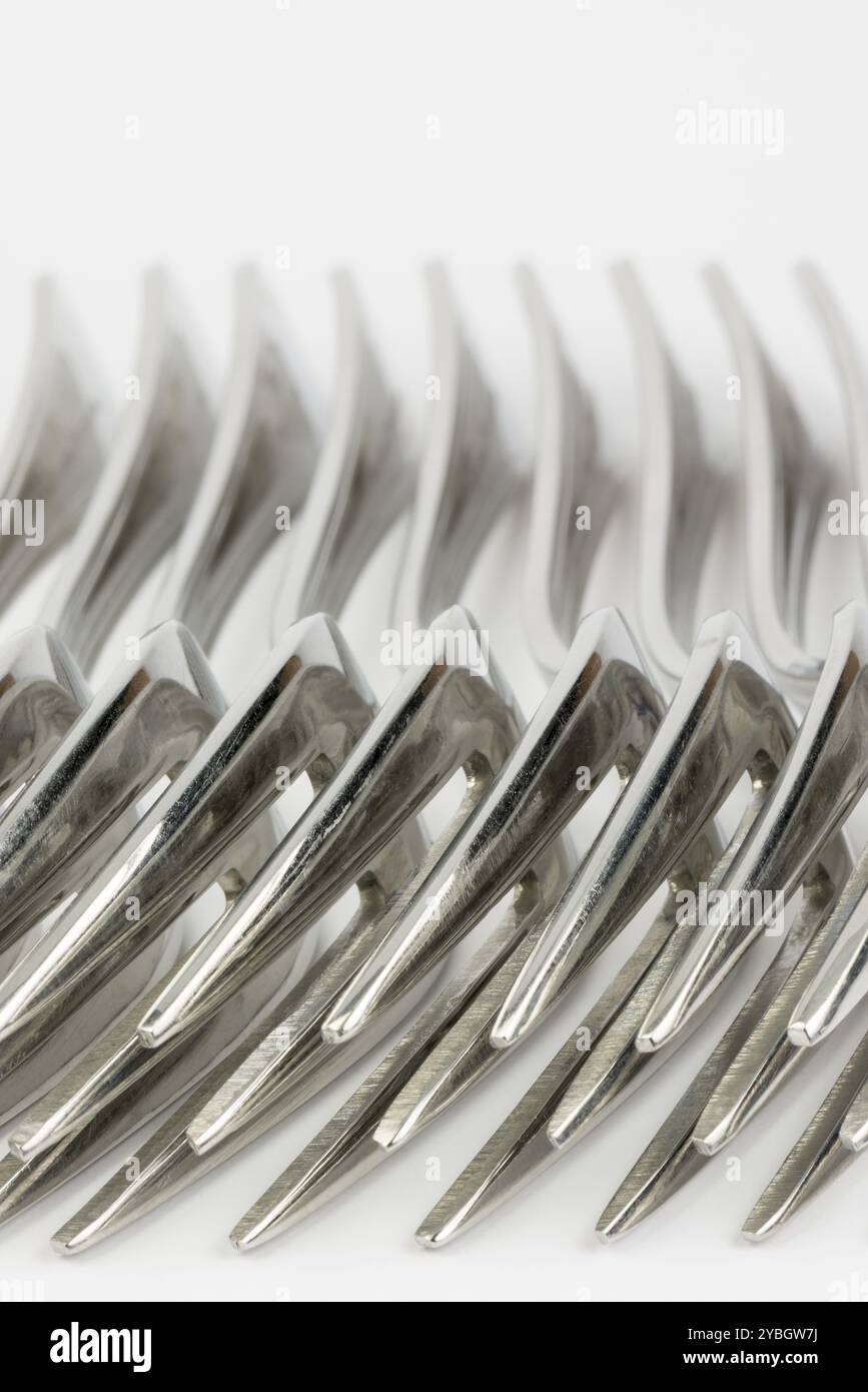 Abstract collection metal forks hi-res stock photography and images - Alamy