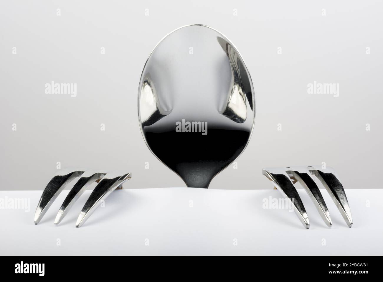 Two forks conceptual hi-res stock photography and images - Alamy