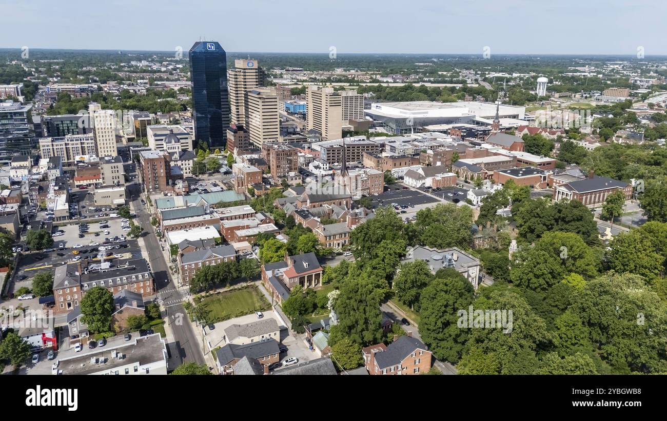 Aerial view of Lexington, KY: A vibrant city known as the Stock Photo ...