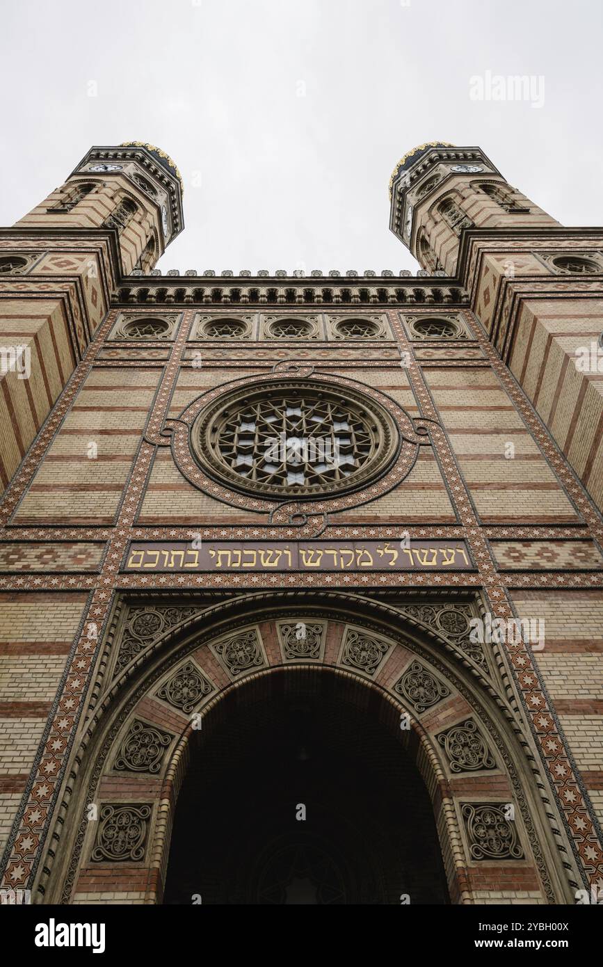 Budapest, Hungary, August 13, 2017: The Dohany Street Synagogue, also ...