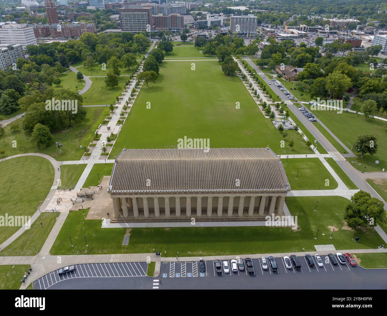 Aerial view of the Parthenon in Centennial Park, Nashville Tennessee Stock Photo - Alamy