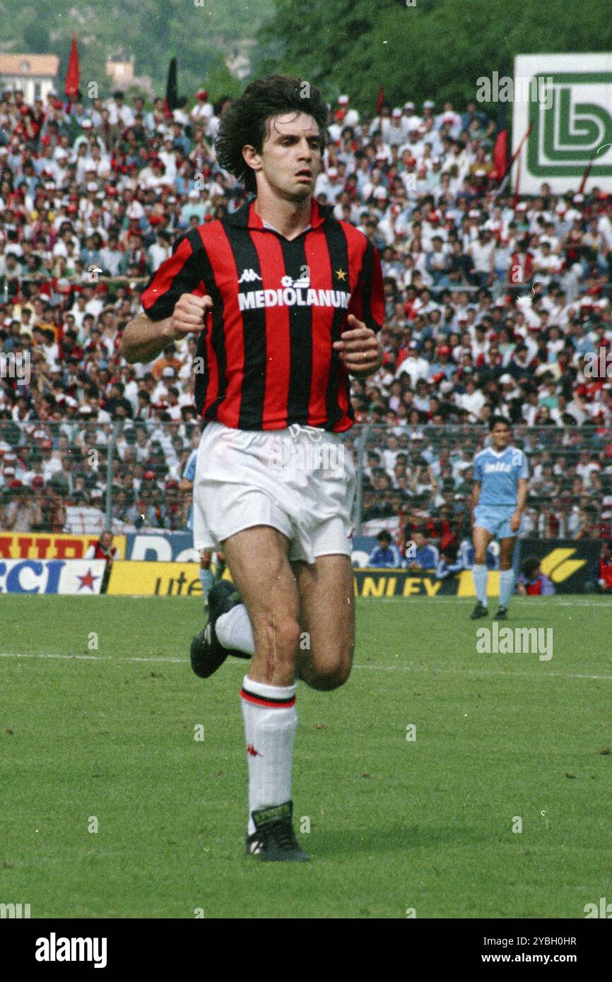 Football match, Filippo GALLI AC Milan in progress, Sinigaglia football ...