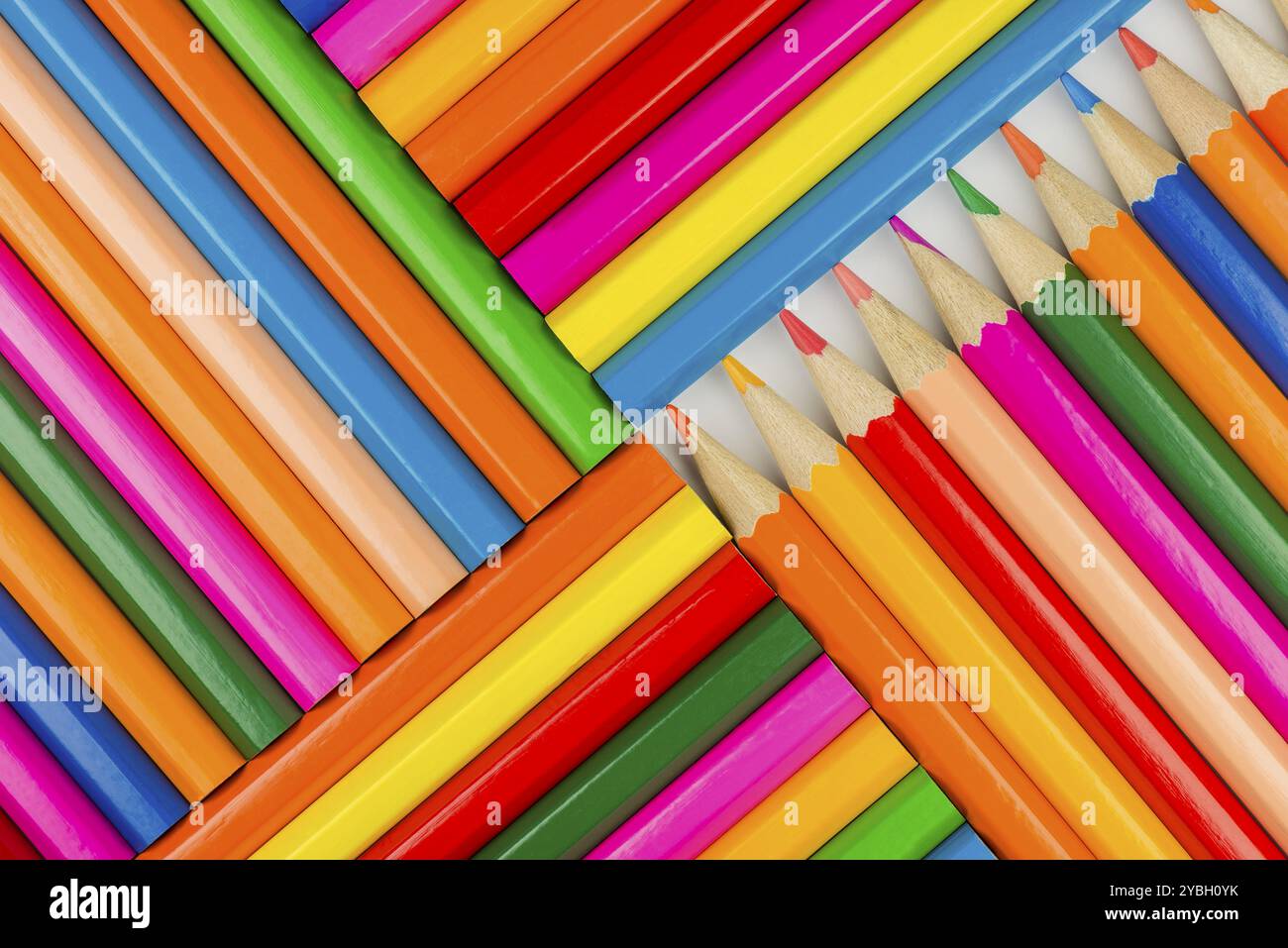 Collection of colorfull pencils as a background picture Stock Photo - Alamy