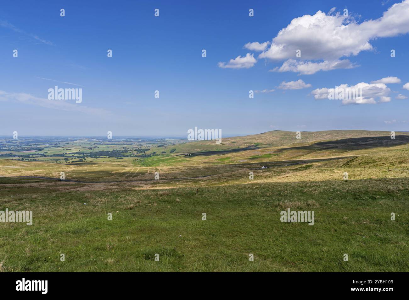 View from the Hartside Pass between Alston and Penrith, Cumbria ...