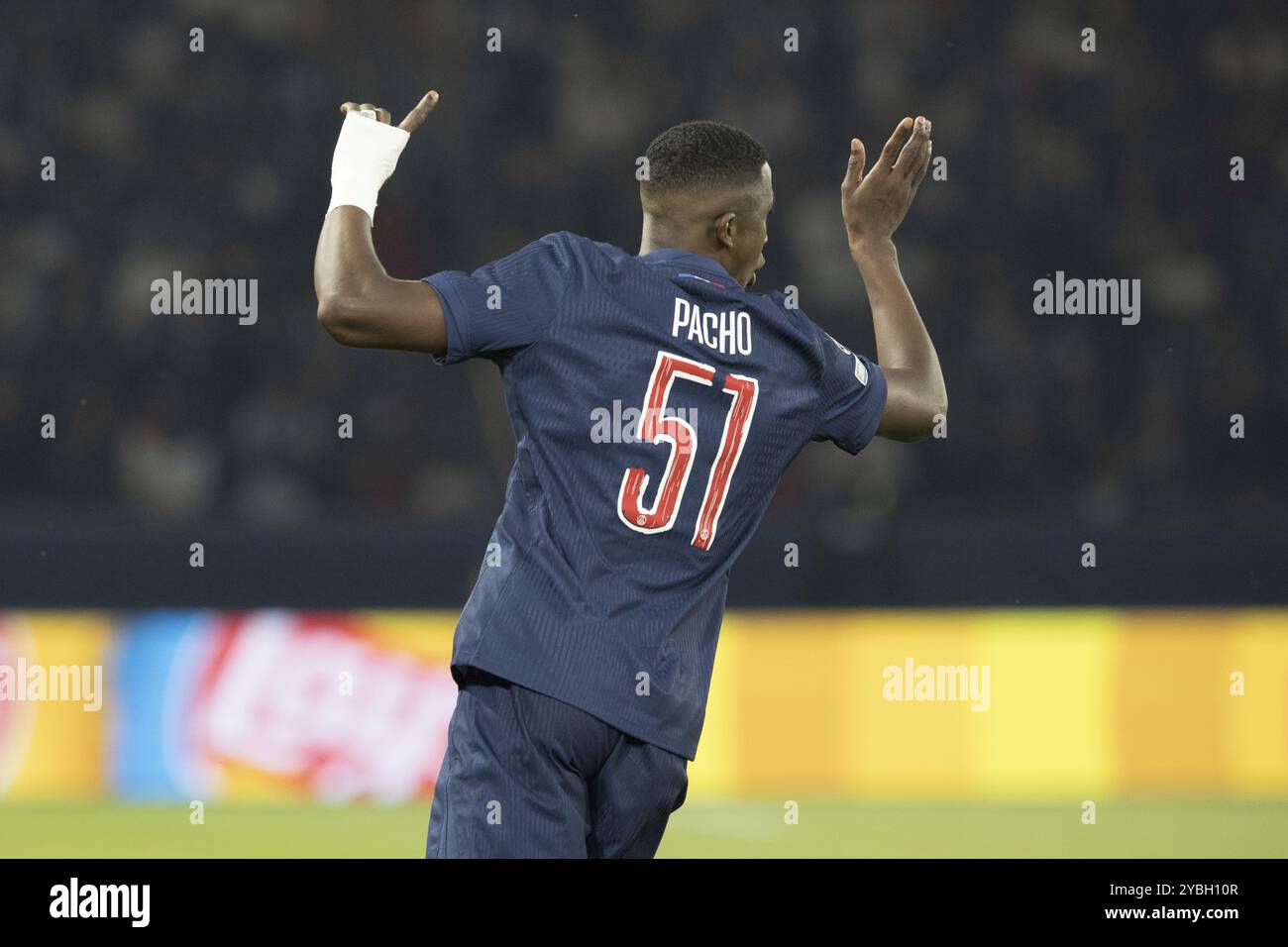 Football match, Willian PACHO Paris St. Germain with shirt number 51 ...