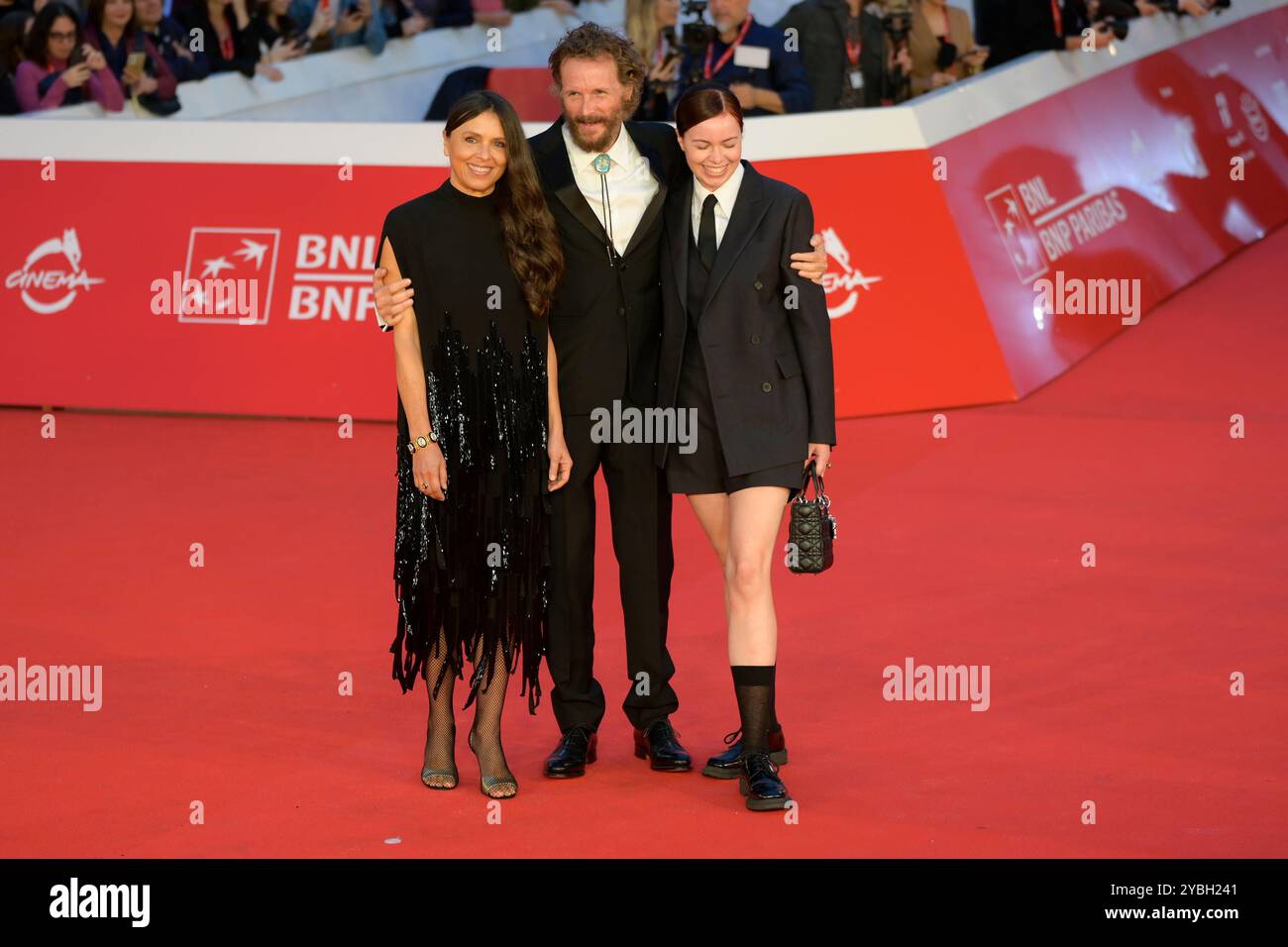 Rome, Italy. 18th Oct, 2024. Francesca Valiani (l), Jovanotti (c) and ...