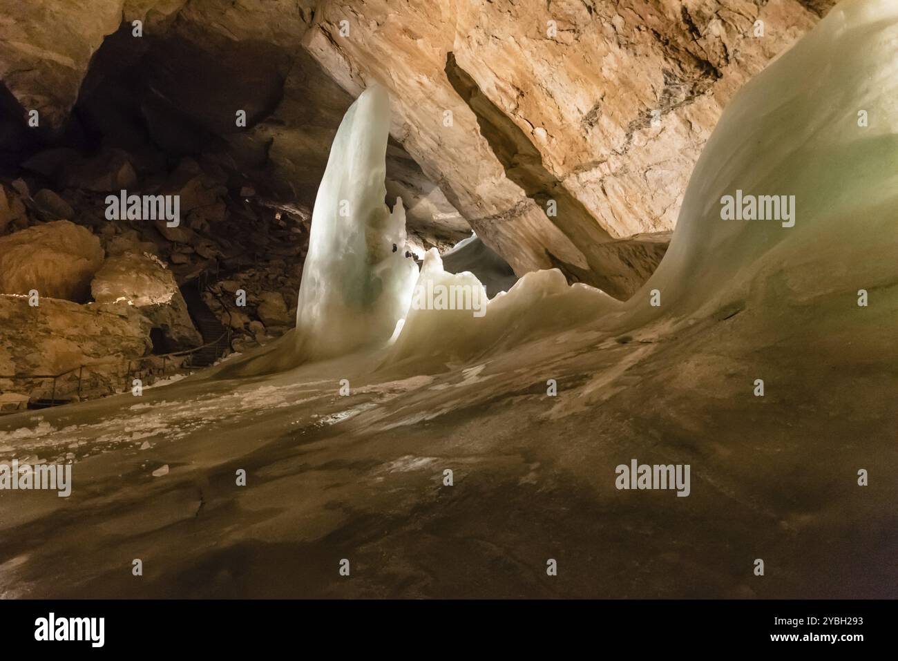 Ice cave in Dachstein, Alps Austria Stock Photo - Alamy