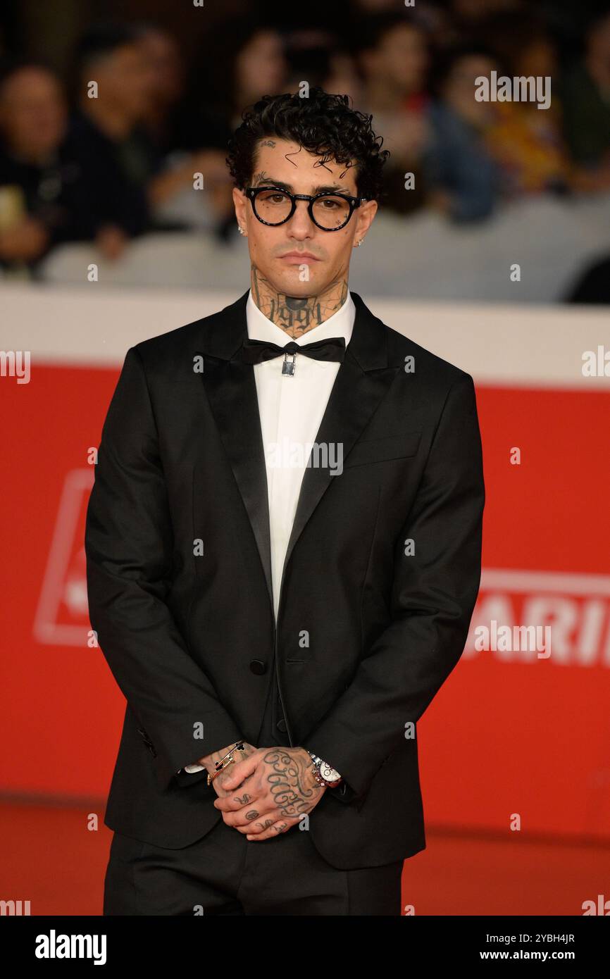 Tony Effe attends the red Carpet of the movie “Italo Calvino nelle ...