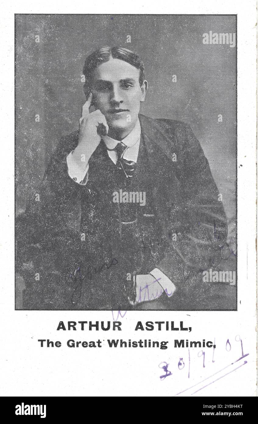 Arthur Astill vaudeville performer and whistler who featured in the ...