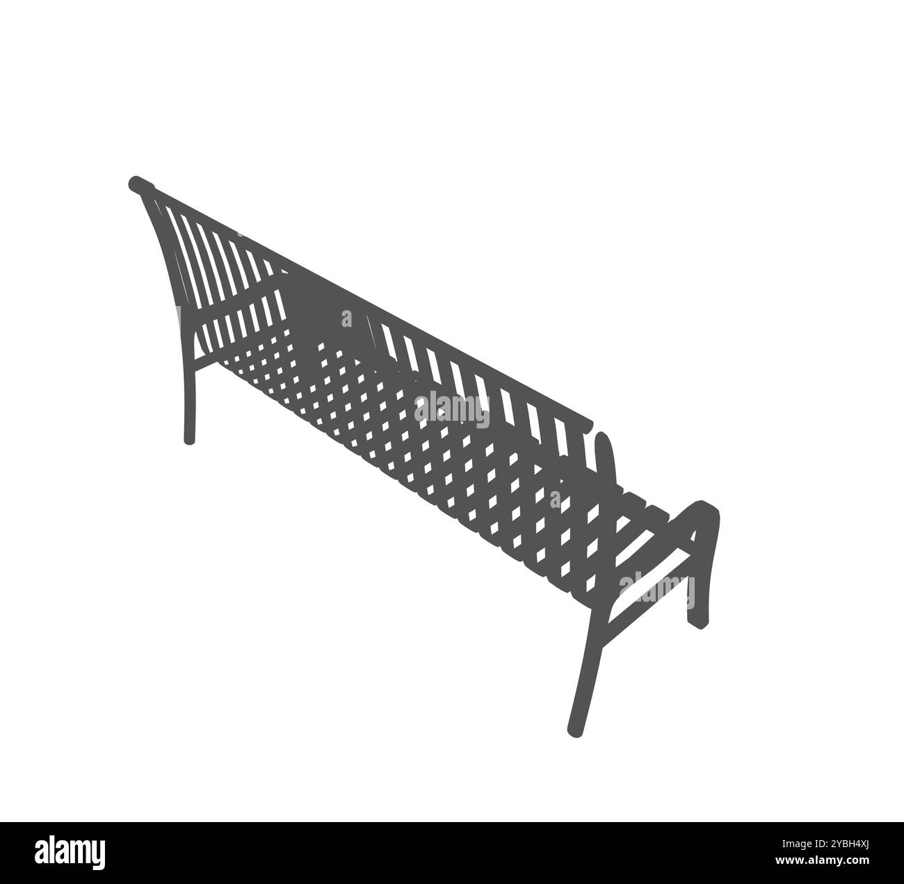 Silhouette Park bench black color only. Bench icon in flat style ...