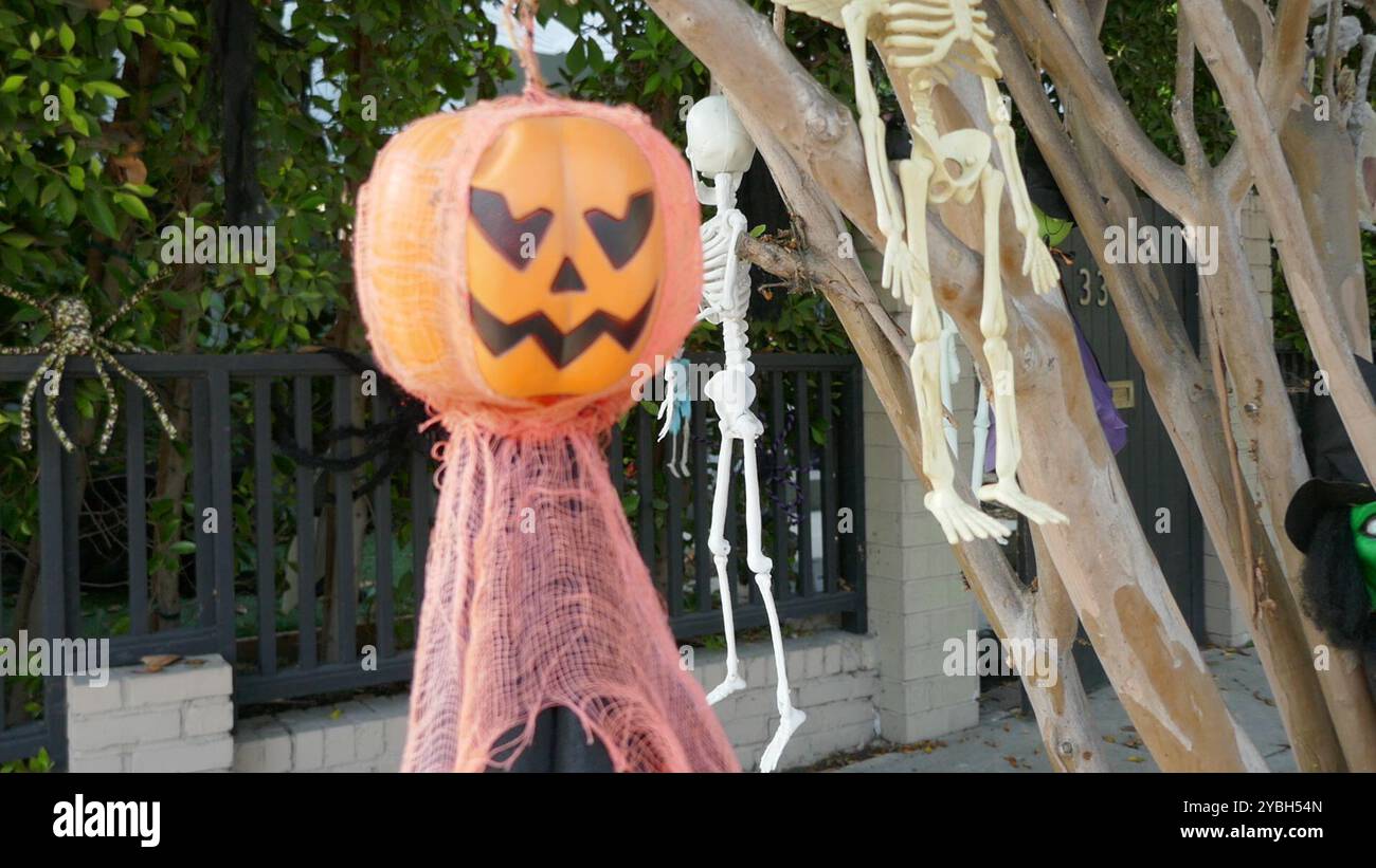 Los Angeles, California, USA 15th October 2024 Halloween Decorations at Actress/singer Naya ...