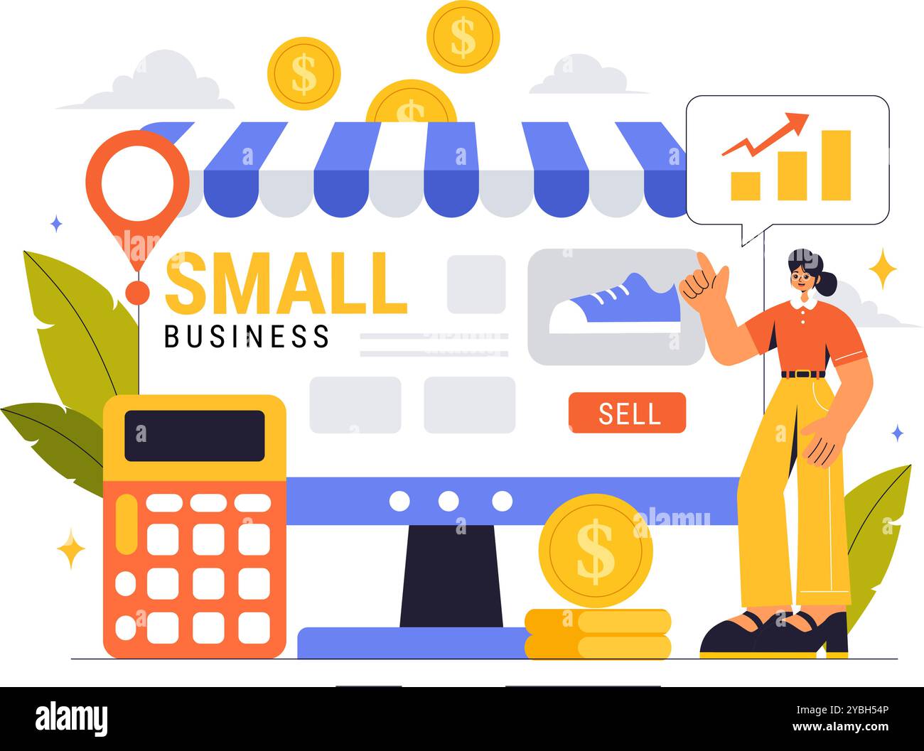 Small independent store Stock Vector Images - Alamy