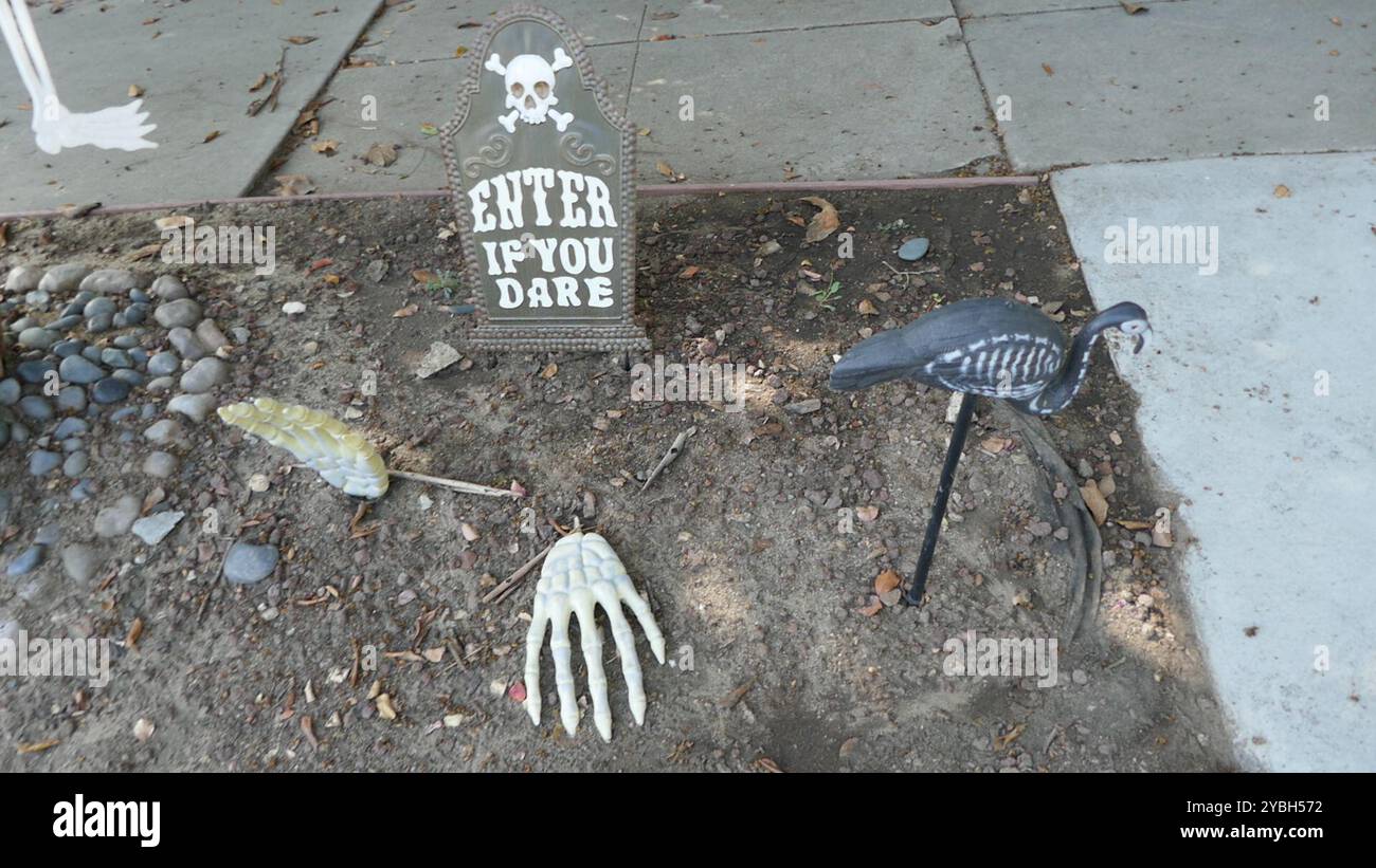 Los Angeles, California, USA 15th October 2024 Halloween Decorations at Actress/singer Naya ...