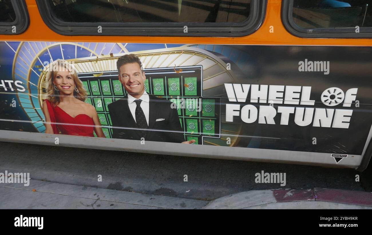 Los Angeles, California, USA 18th October 2024 Wheel of Fortune Bus ...