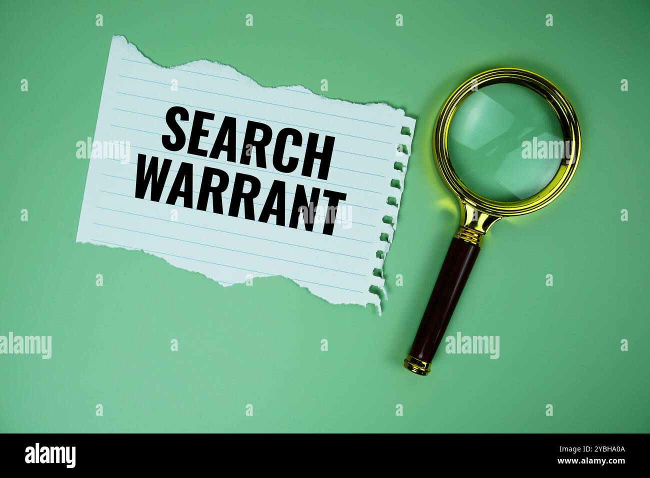 Search warrant paper hi-res stock photography and images - Alamy