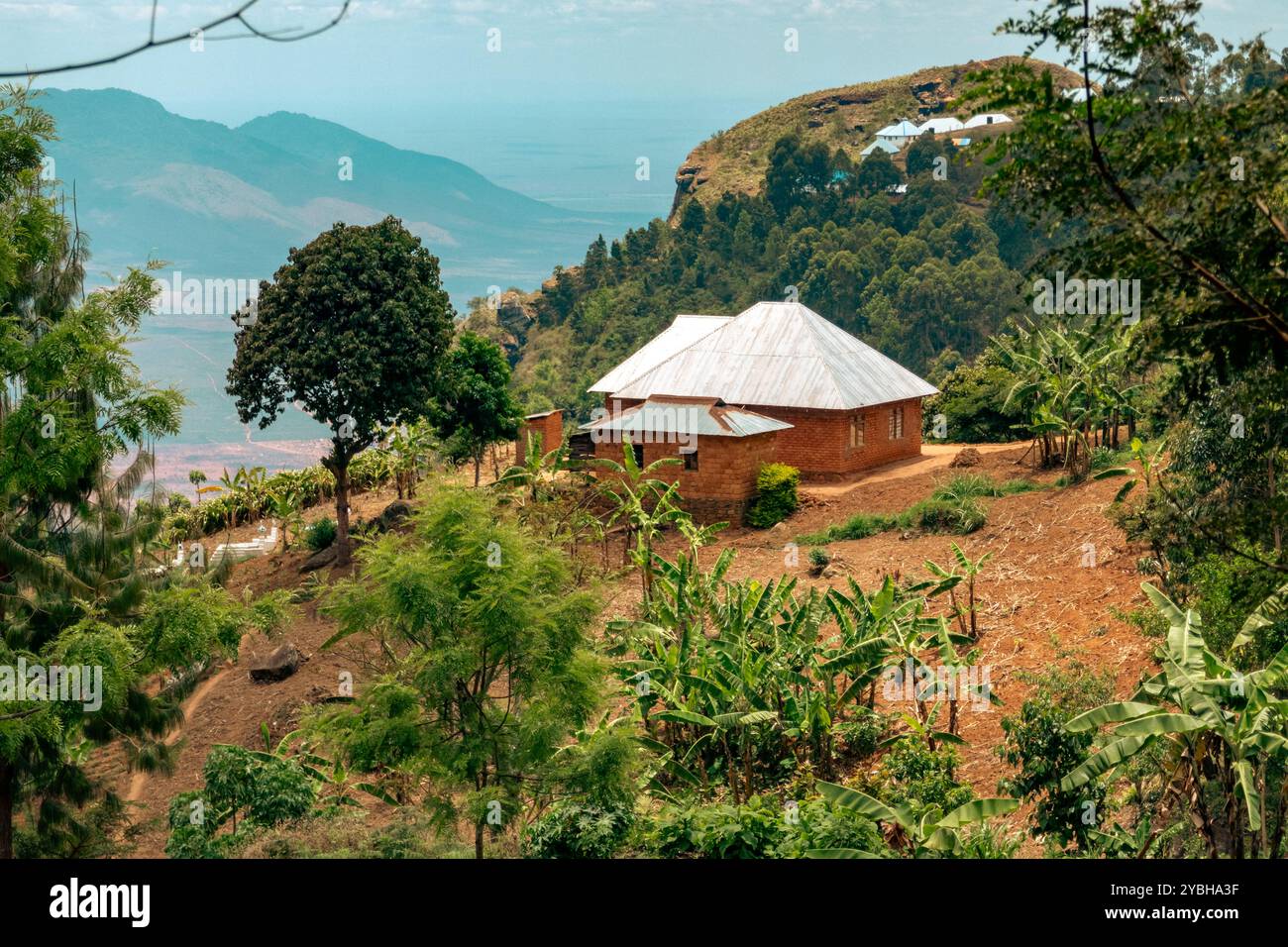 A Wasambara tribe homestead at Lushoto in Tanga Region, Tanzania Stock ...