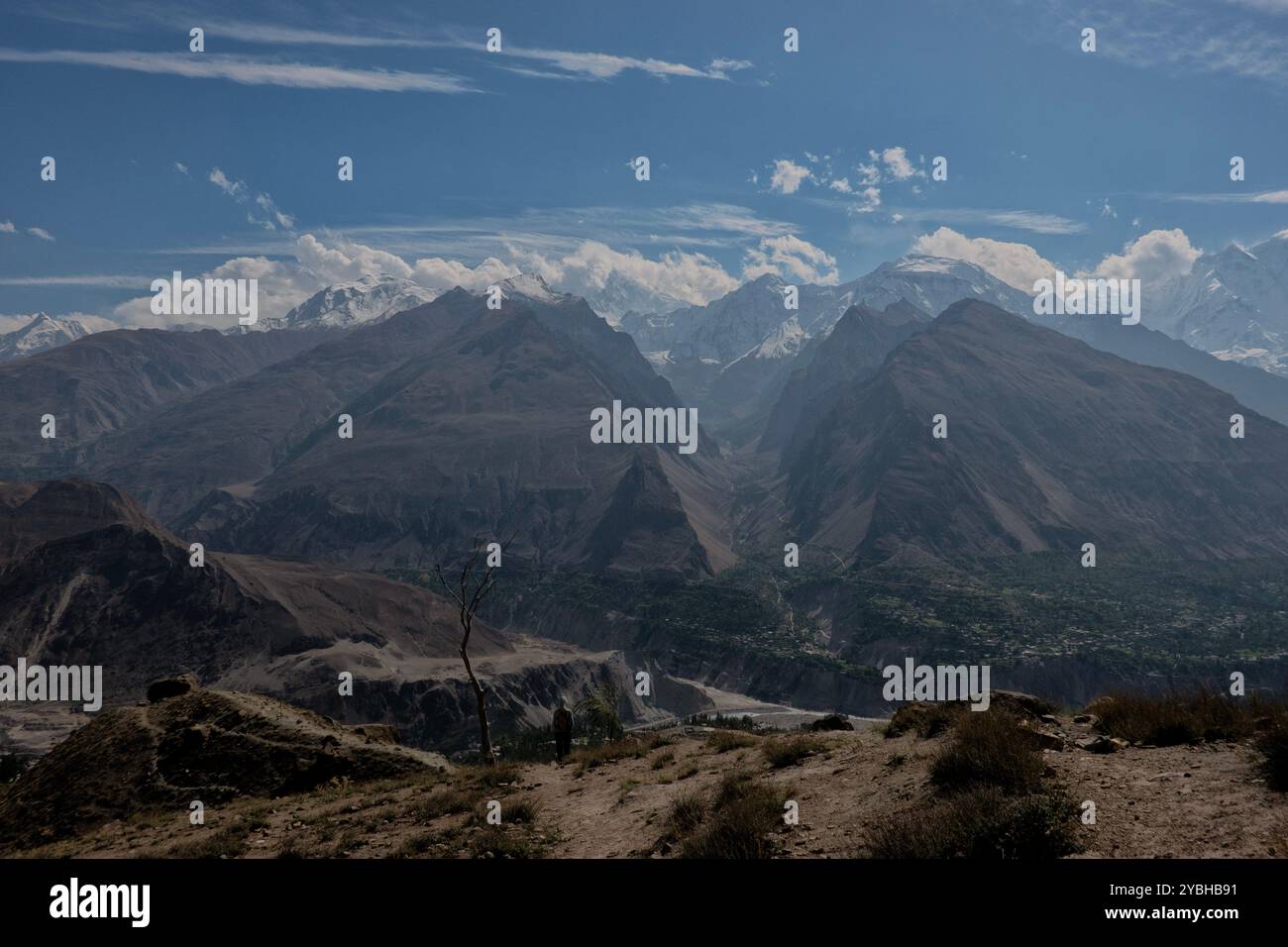 Hunza view from Queen Victoria Memorial, Karimabad, Hunza, Gilgit ...