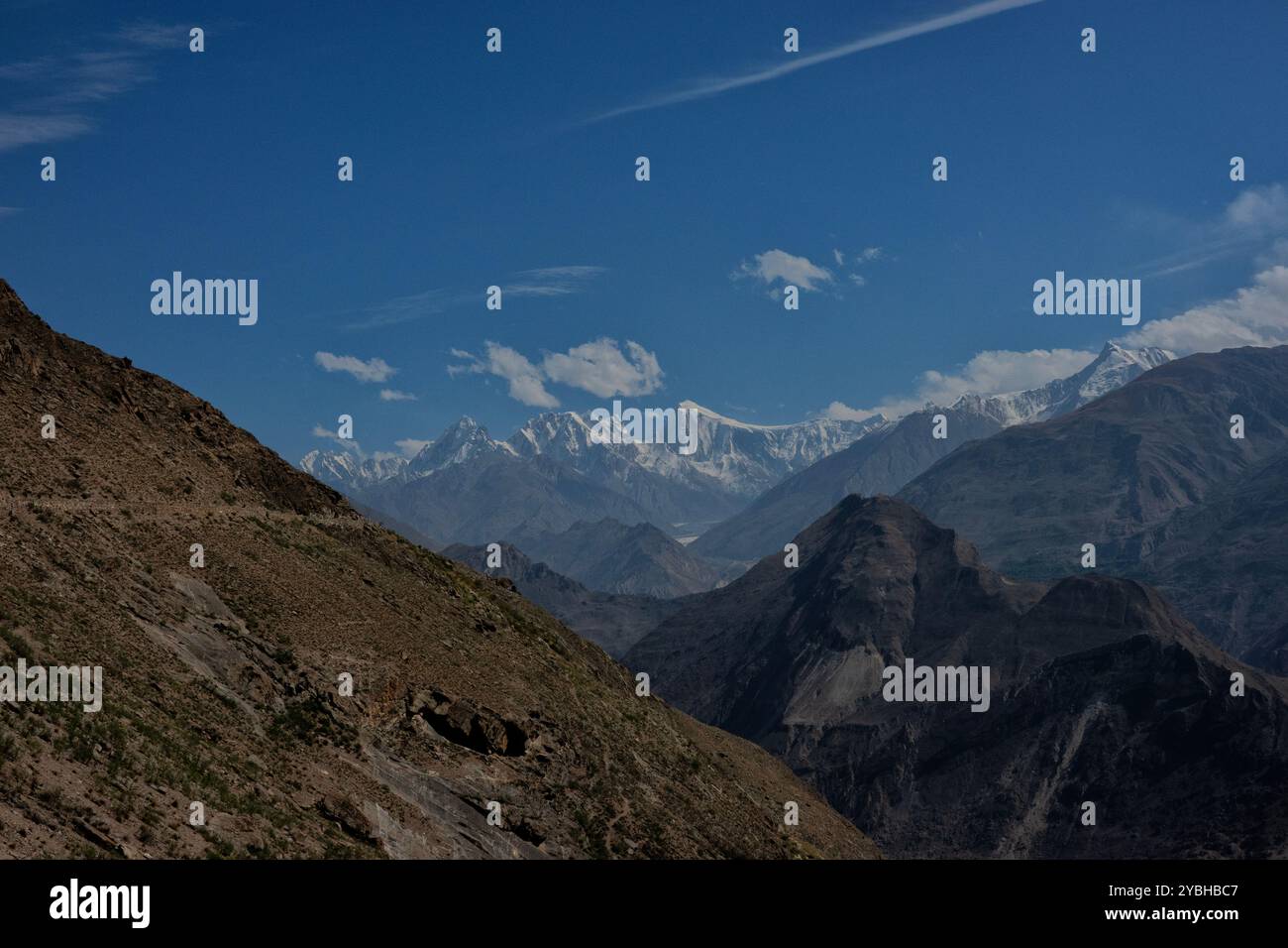 Spantik (Golden Peak) view from the Ultar Trail, Karimabad, Hunza ...