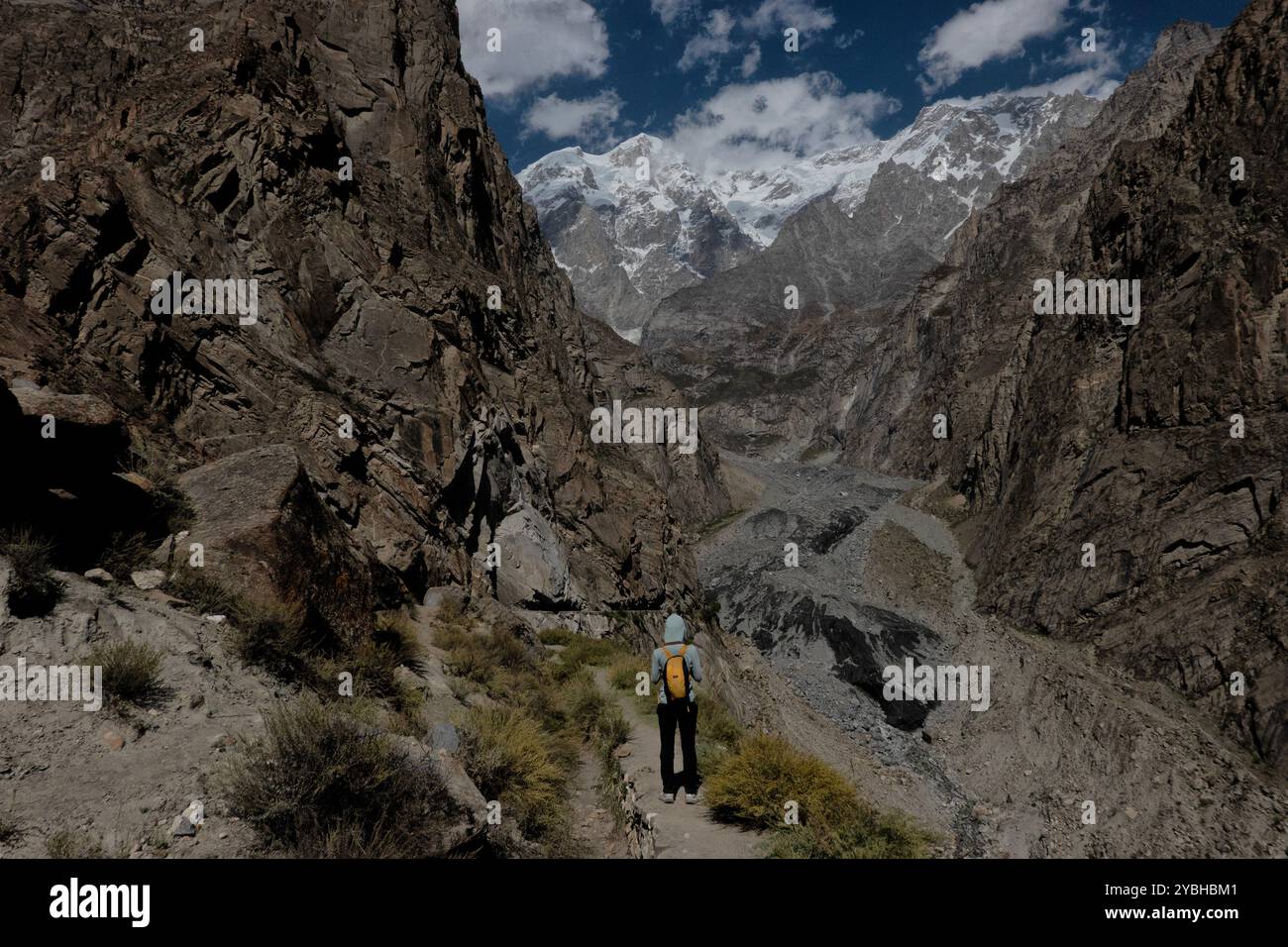 Trekking to Ultar Meadows, Karimabad, Hunza, Gilgit-Baltistan, Pakistan ...
