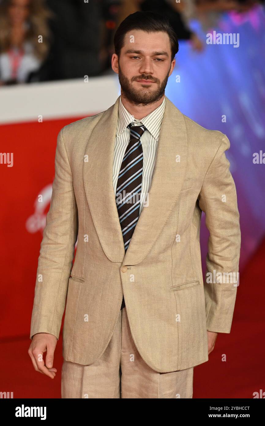 Lorenzo Richelmy and a guest attend the ''FINO ALLA FINE'' red carpet ...