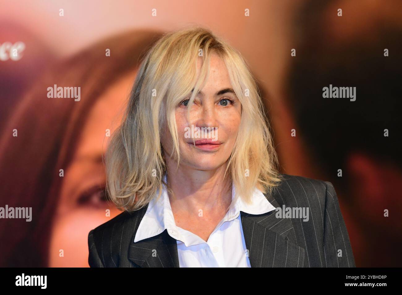 Emmanuelle Beart at the light festival award ceremony in Lyon, France ...