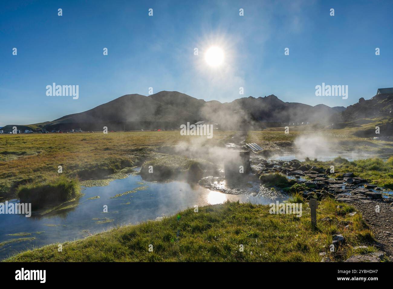 Geothermal pond in Landmannalaugar Stock Photo - Alamy