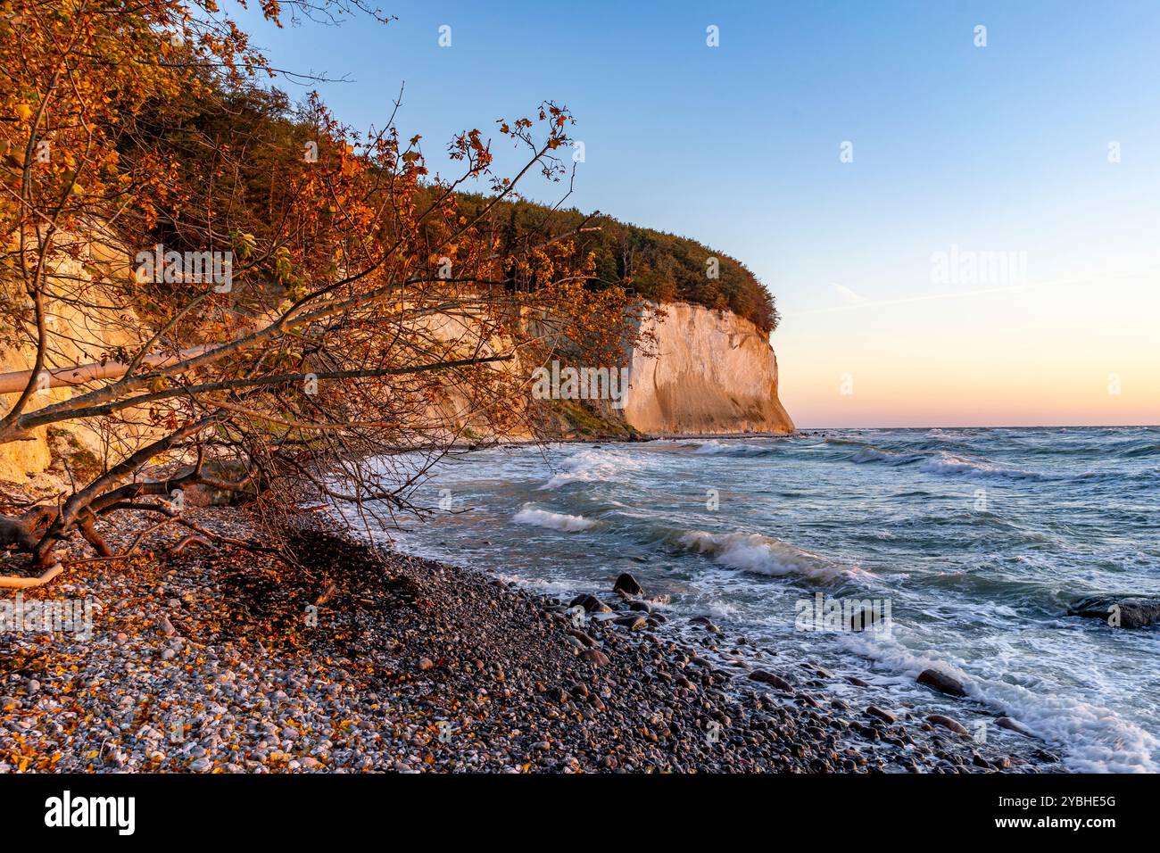 pirate canyon Chalk cliff Sassnitz on Island Rügen in Germany Stock ...