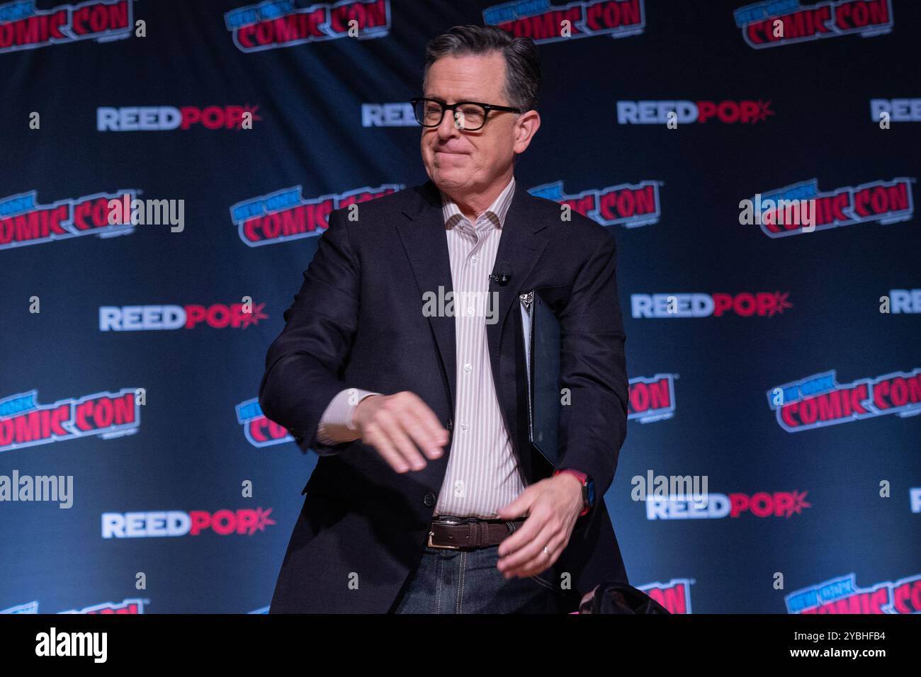 New York, USA. 18th Oct, 2024. Stephen Colbert hosts 'The Lord of the ...