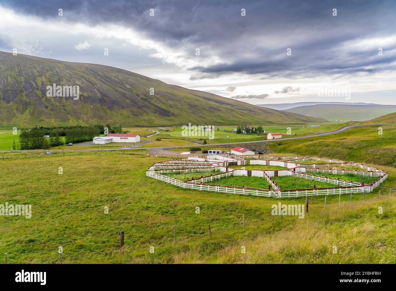 Typical icelandic farms Stock Photo - Alamy