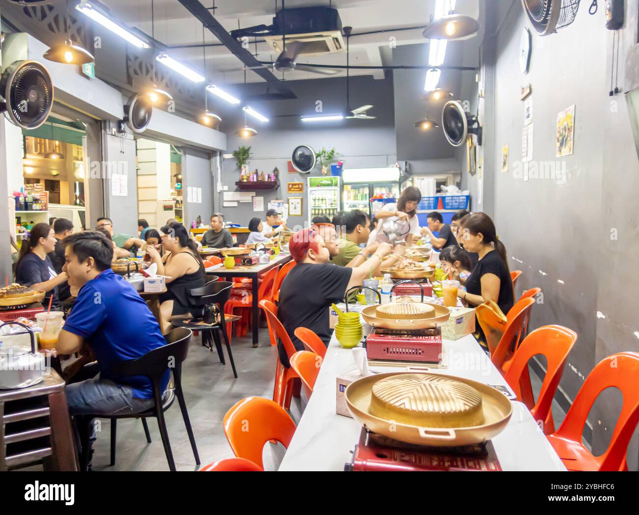 Udon Thai Food Mookata restaurant Singapore Stock Photo - Alamy