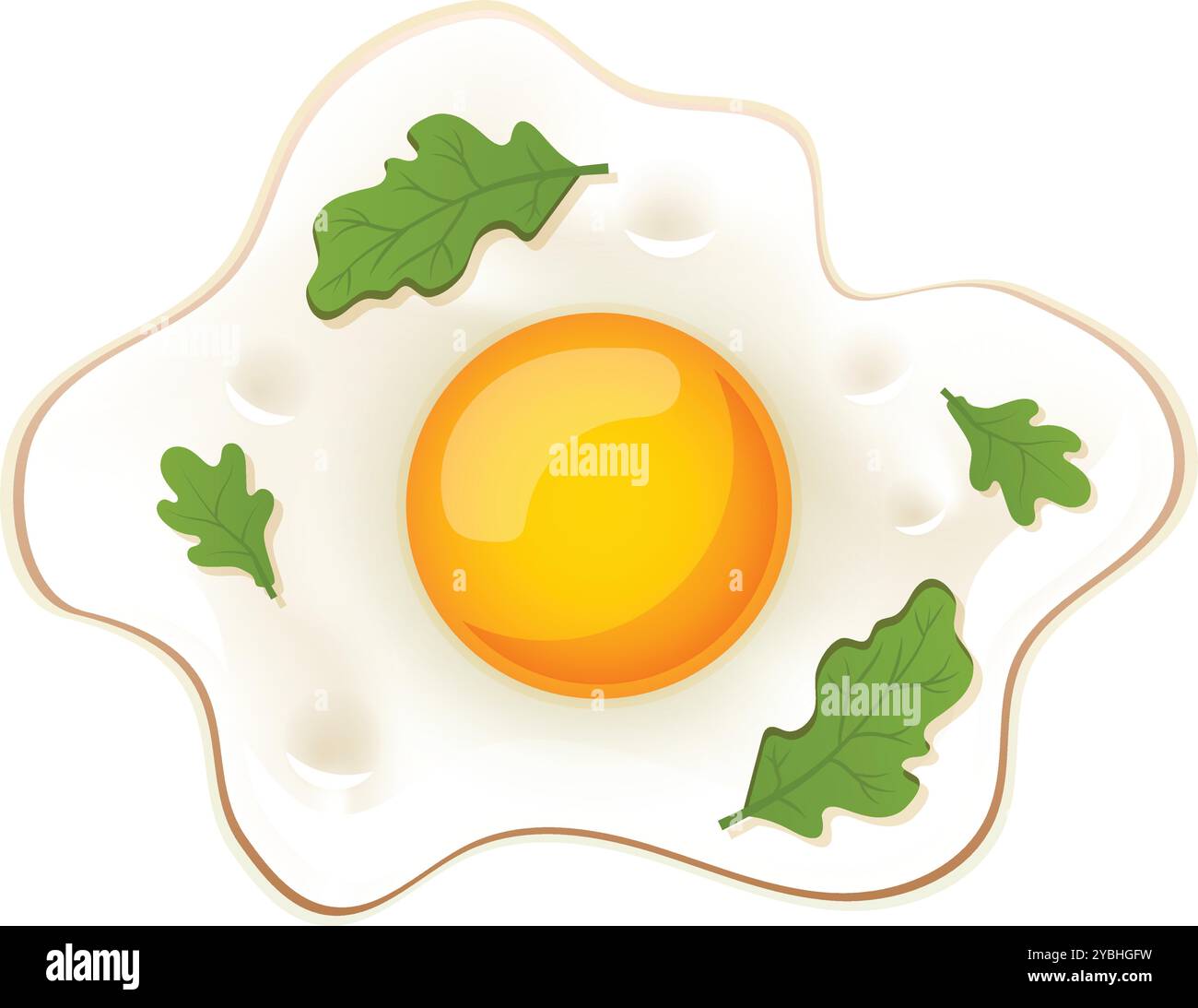 Fried egg icon in flat style. Omelet vector illustration on isolated ...