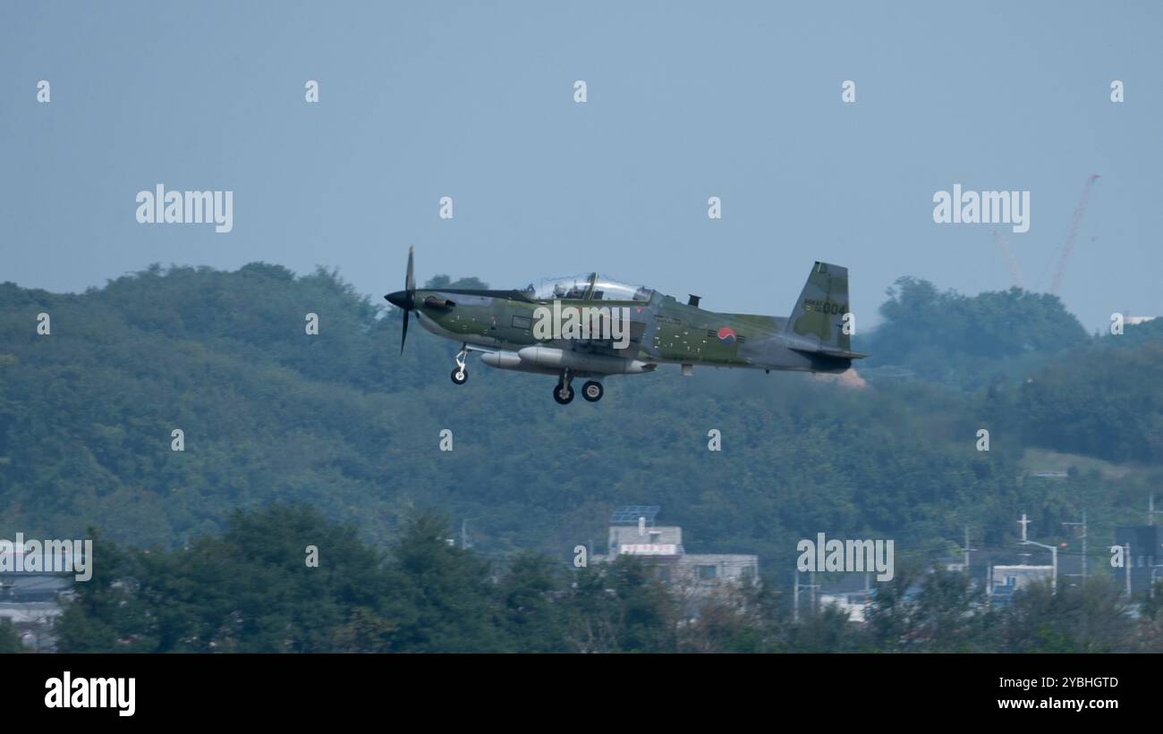 A Republic of Korea Air Force KA-1 Woongbi assigned to the ROKAF 8th ...
