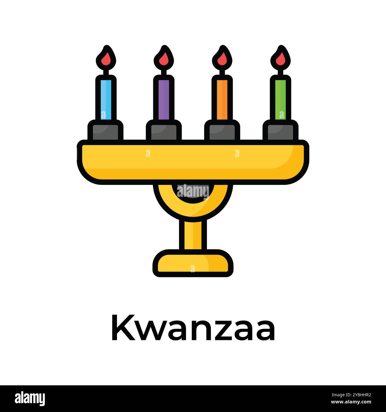 Happy kwanzaa, kwanzaa day creative icon, ready to use and download ...