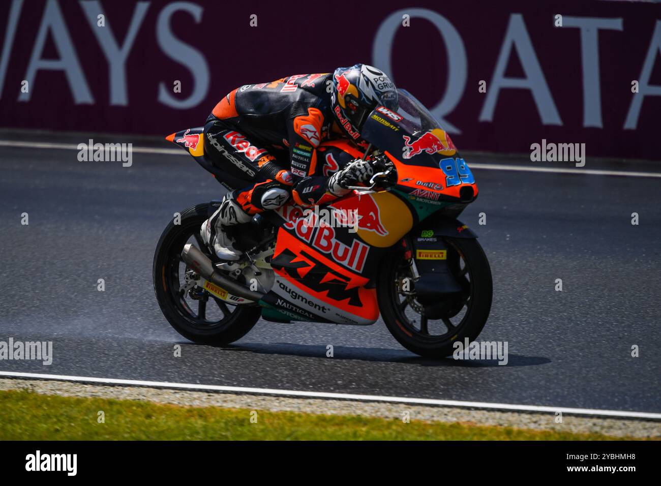 Jose Antonio Rueda of Spain is seen in action in Moto3™ practice ...