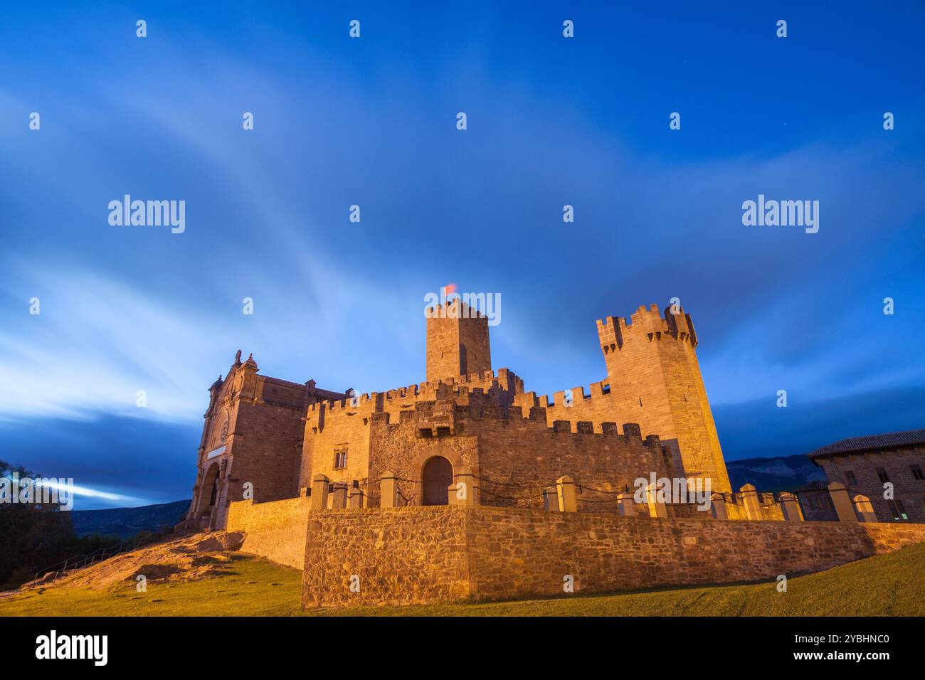 Castle of Javier, Santuary of Javier, Javier, Navarra, Spain Stock ...
