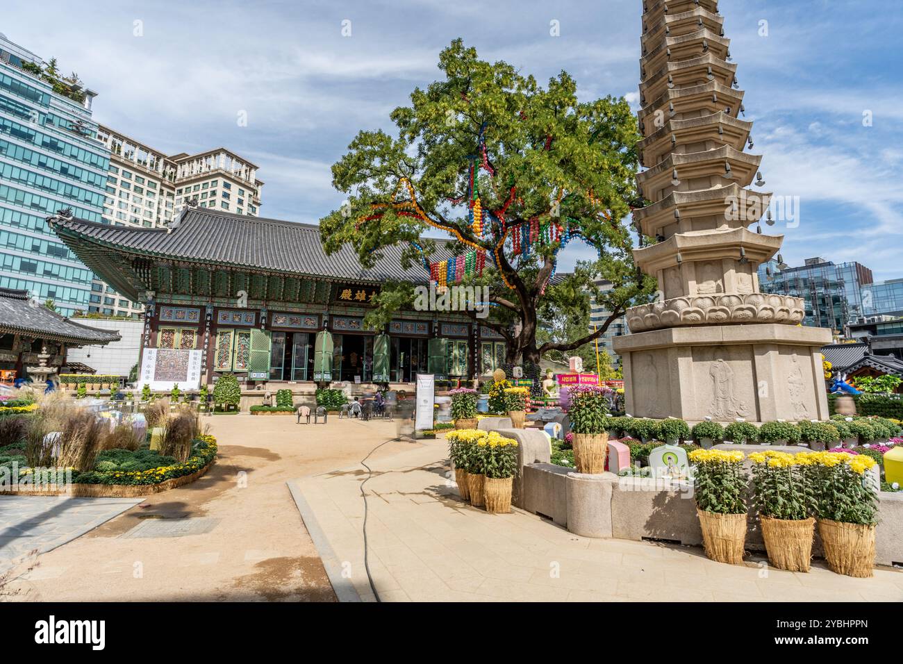 Seoul, South Korea - 9 October 2024 - View of the famous Jogyesa Temple ...